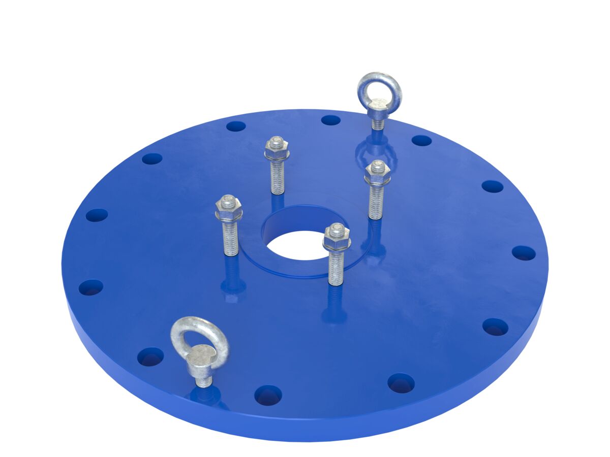 Dimax Mild Steel Offtake Flange PN16 B7 (B5) Fusion Coated DN 375mm x ...