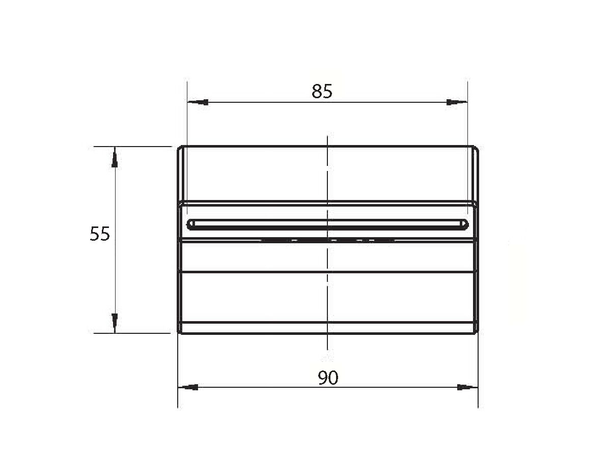 Milli Edge Waterfall Bath Outlet Chrome from Reece