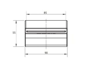 Milli Edge Waterfall Bath Outlet Chrome from Reece