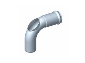 PVC Manhole Back Drop Bend RRJ-SP 100mm from Reece