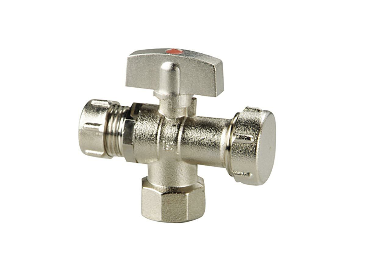 Unitap Isolator Valve with hot and cold indicator from Reece