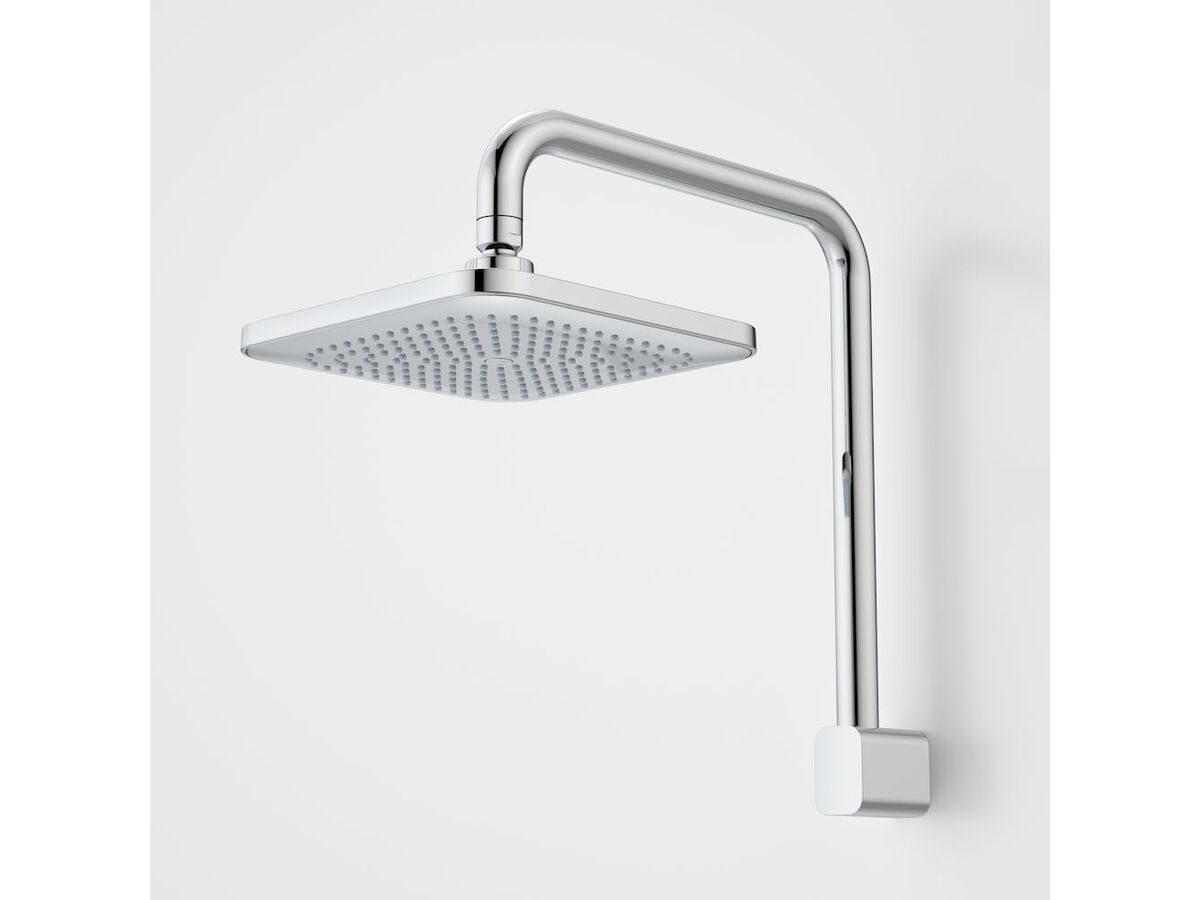 Caroma Luna Fixed Overhead Shower includes Gooseneck Arm Chrome (4 Star ...