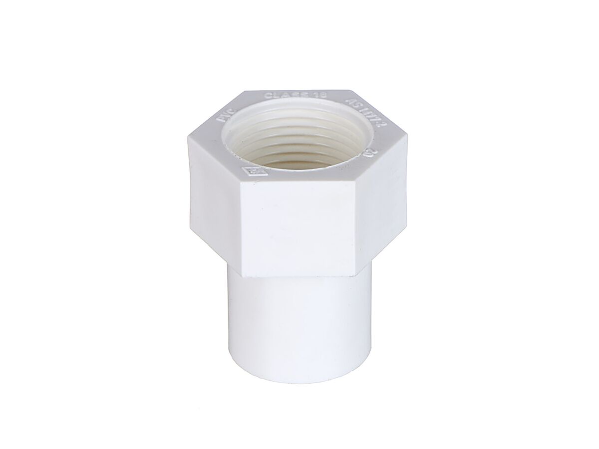 PVC Pressure Faucet Adaptor #3 20P x 20mm Female from Reece