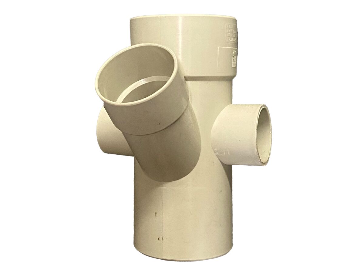 DWV Junction 80mm x 50mm (45 Degree) x 40mm x 40mm (85 Degree) Male ...