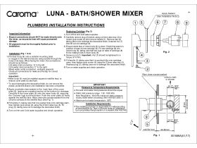 Caroma Luna Bath/Shower Mixer Tap Chrome from Reece