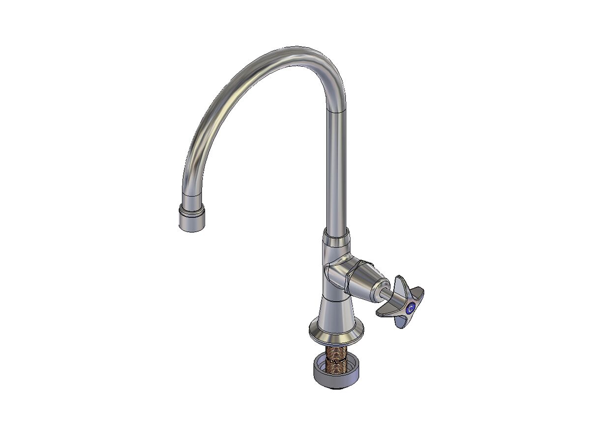 Enware Lab Type 16C7 Fixed Outlet 1/4 200mm (3 Star) from Reece