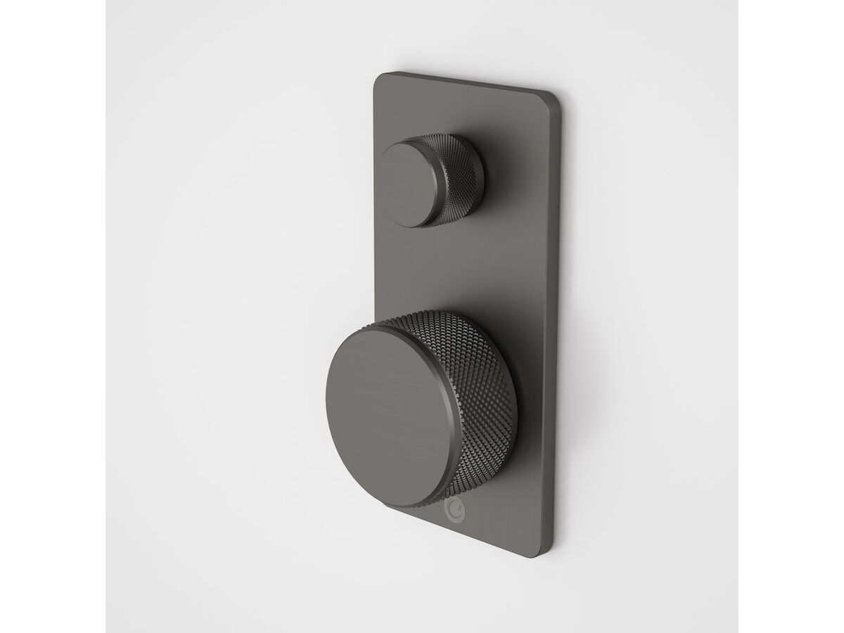 Caroma Elvire Progressive Bath / Shower Mixer with Diverter Gunmetal ...