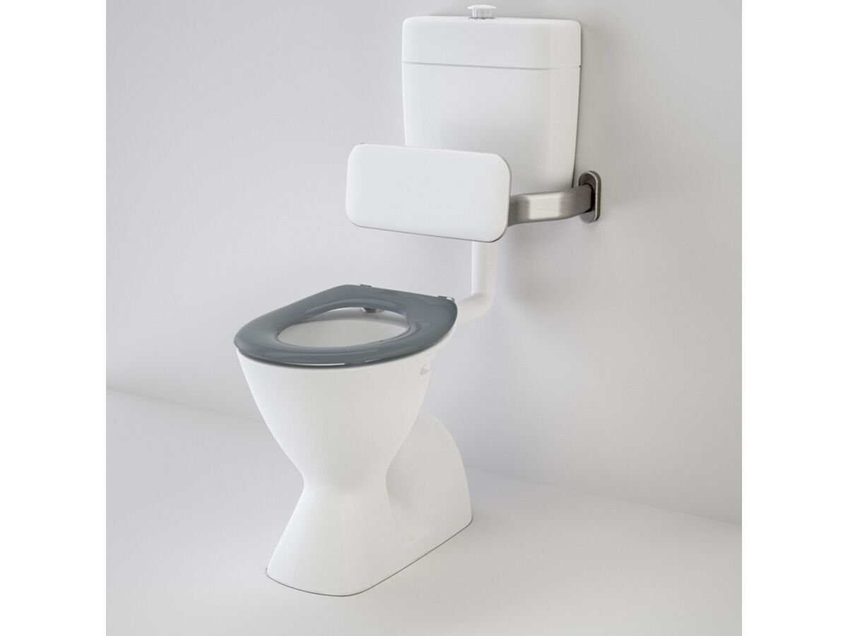 Caroma Cosmo Care S Trap White Toilet Suite & Backrest with Caravelle ...