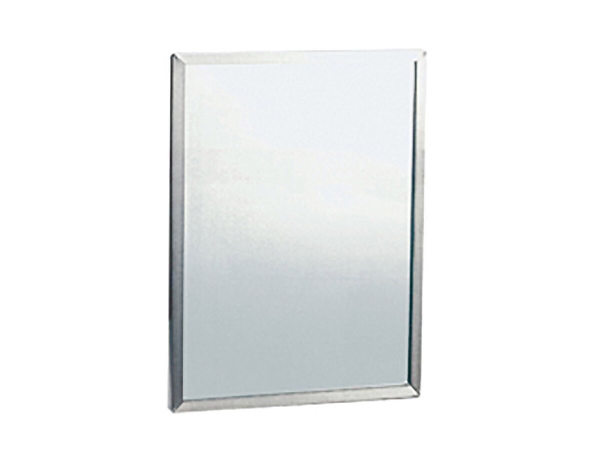 Metlam Framed Mirror 450 x 1000mm Stainless Steel from Reece