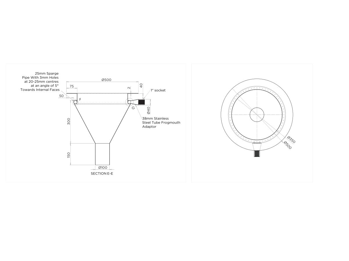 Britex Stainless Steel Inset Flushing Spittoon/Sink - Conical Bowl from ...