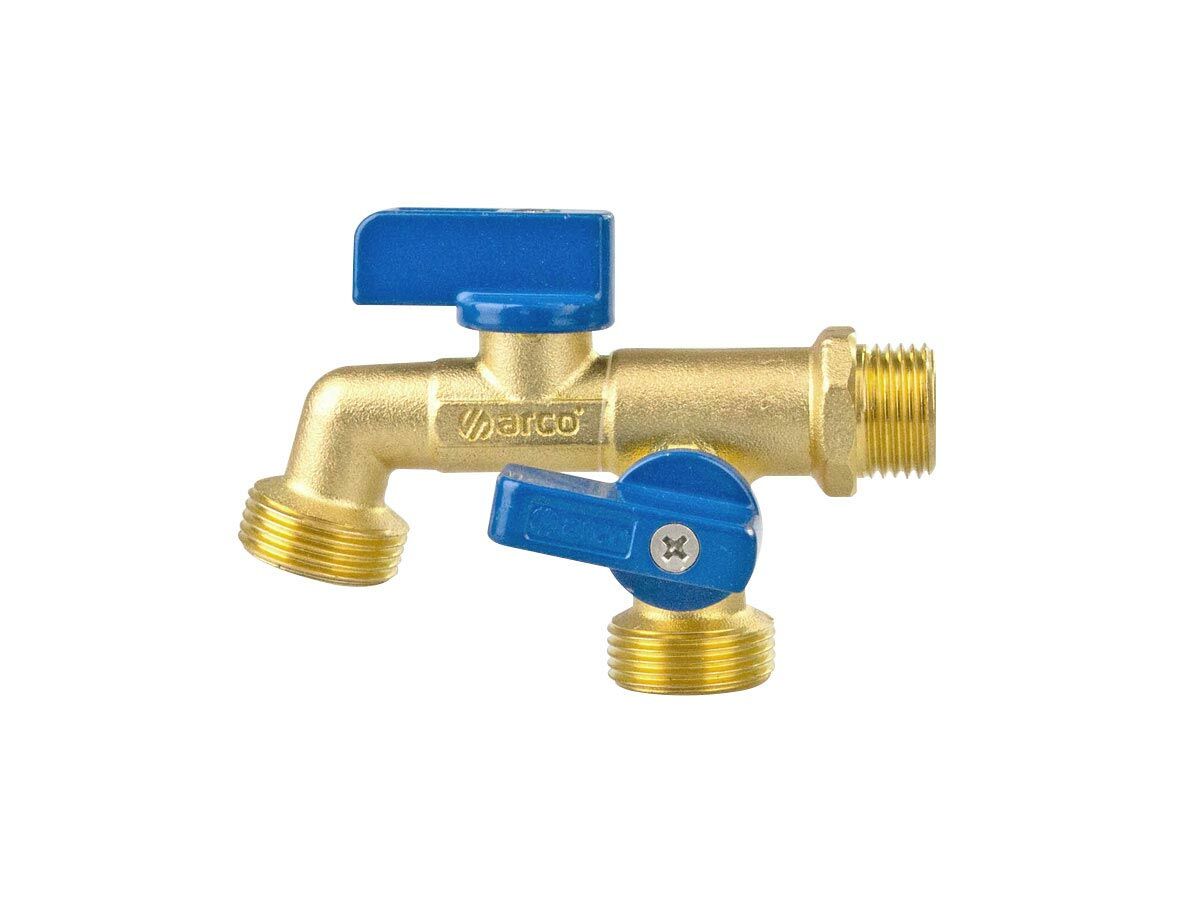 Arco Double Grifo Garden Tap Male 15mm from Reece