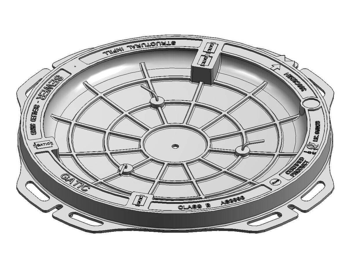 Manhole Cover & Frame Infill Round 600mm Class D from Reece