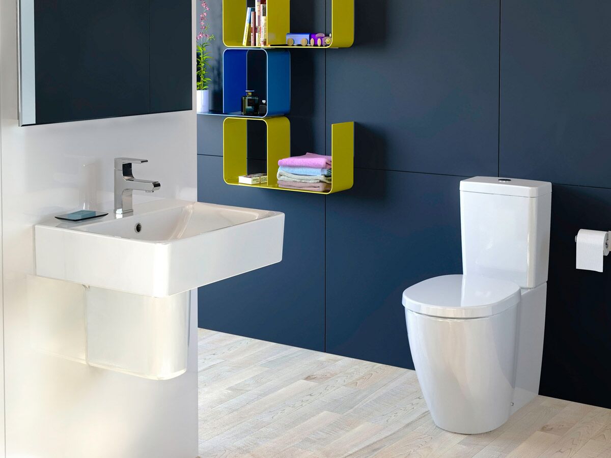 Ideal Standard Close Coupled Back to Wall Overheight Toilet Suite S&P ...