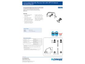 Enware CS Recess Set Vandal Proof with Swivel Spout (3 Star) from Reece