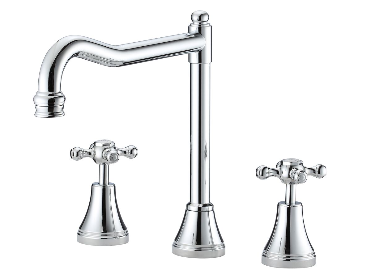 Kado Era Swivel Hob English Sink Set Cross Handles Chrome (5 Star) from ...