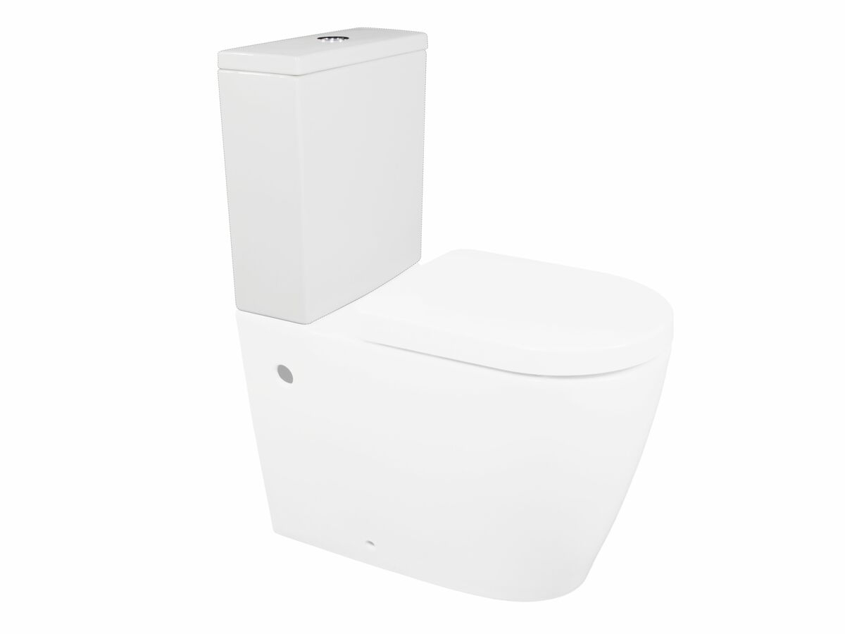 Kado Lux Over Height Close Coupled Backto Wall Cistern Bottom Inlet ...