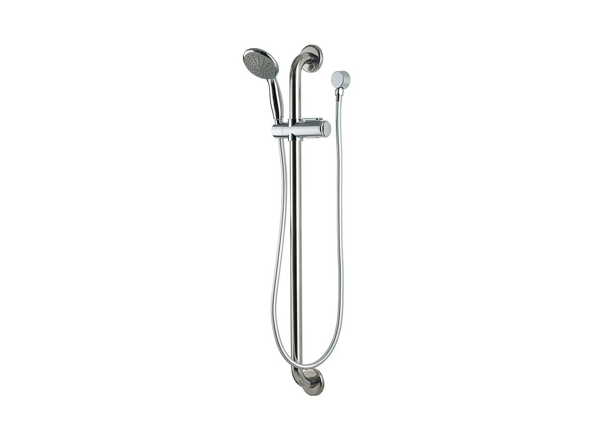 Enware Cleanseal Stainless Steel 900mm Grab Rail and Shower Polished (3 ...