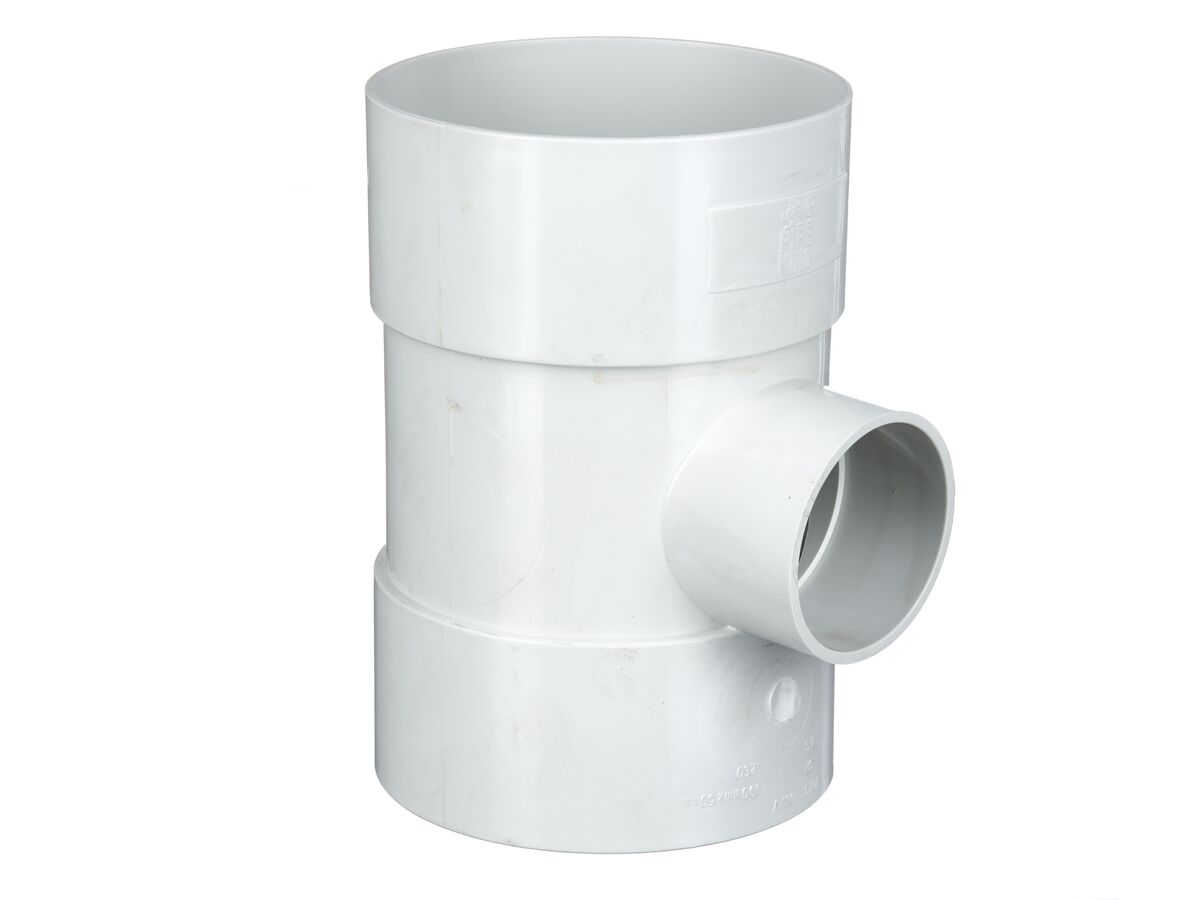 DWV Junction 100mm x 50mm x 85 Degree Plain from Reece