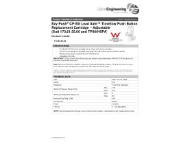 Ezy-Push CP-BS Lead Safe Timeflow Push Button Repl. Cart. - Adj. (Suit ...