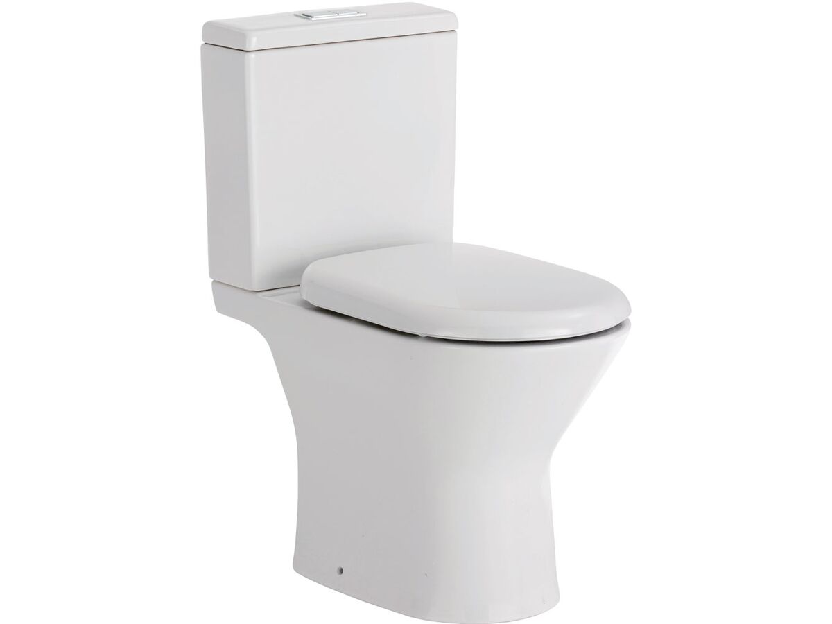 Chica Rimless Close-Coupled S-Trap 90-160 Toilet Suite Bottom Inlet (4 ...