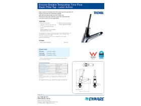 Enware Thermostop Timed Flow Lever Action Pillar Tap (6 Star) from Reece