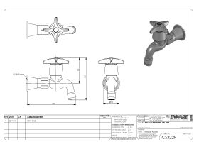 Enware CS Female Bib Tap Vandal Proof 50mm Extended Aerated Outlet ...