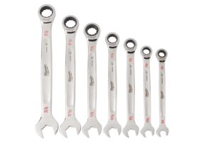 Milwaukee 7 Piece Ratcheting Combination Wrench SAE from Reece