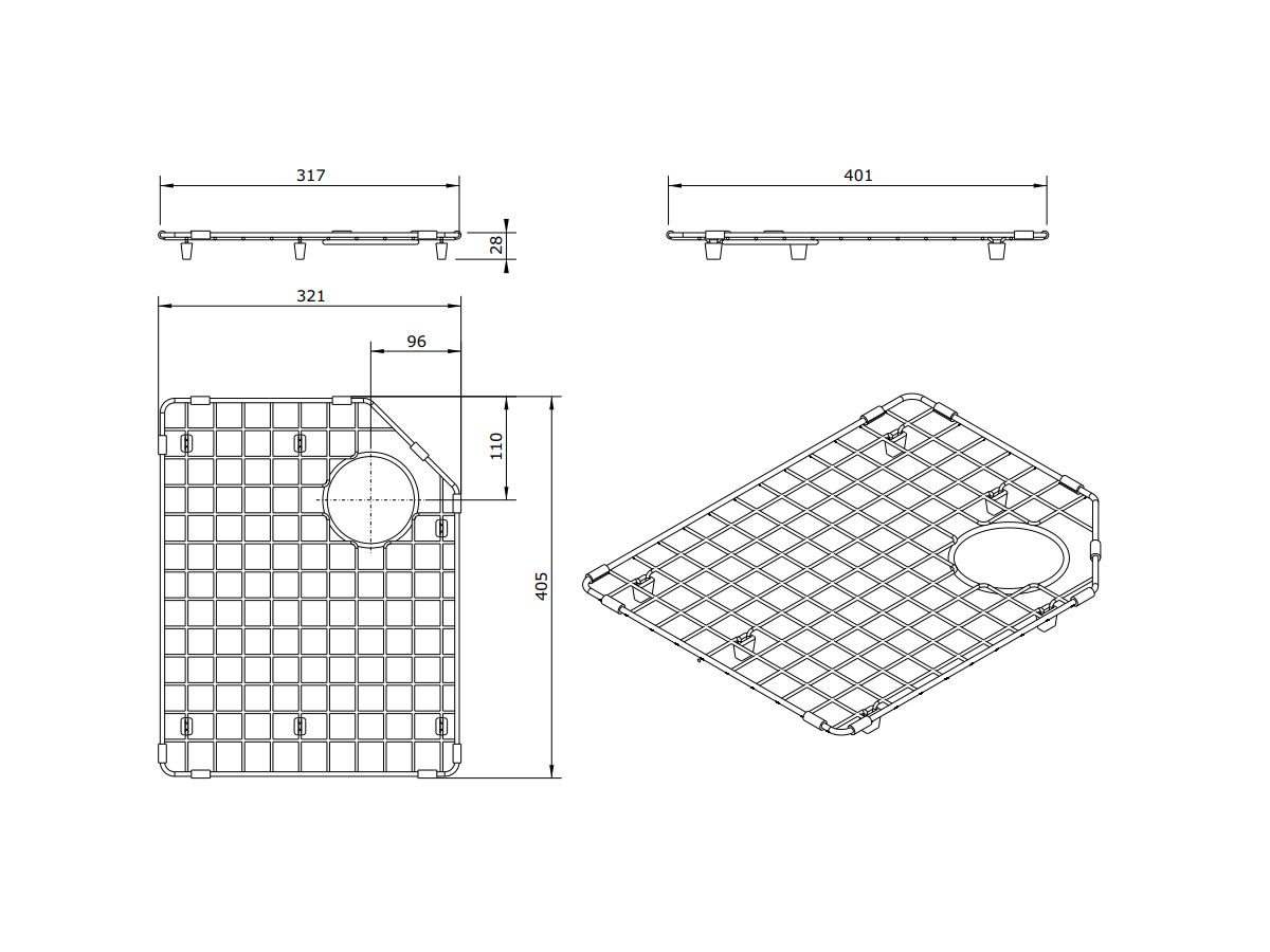 Double Bowl Fireclay Sink 1TH including overflow kit Chester 795mm x ...