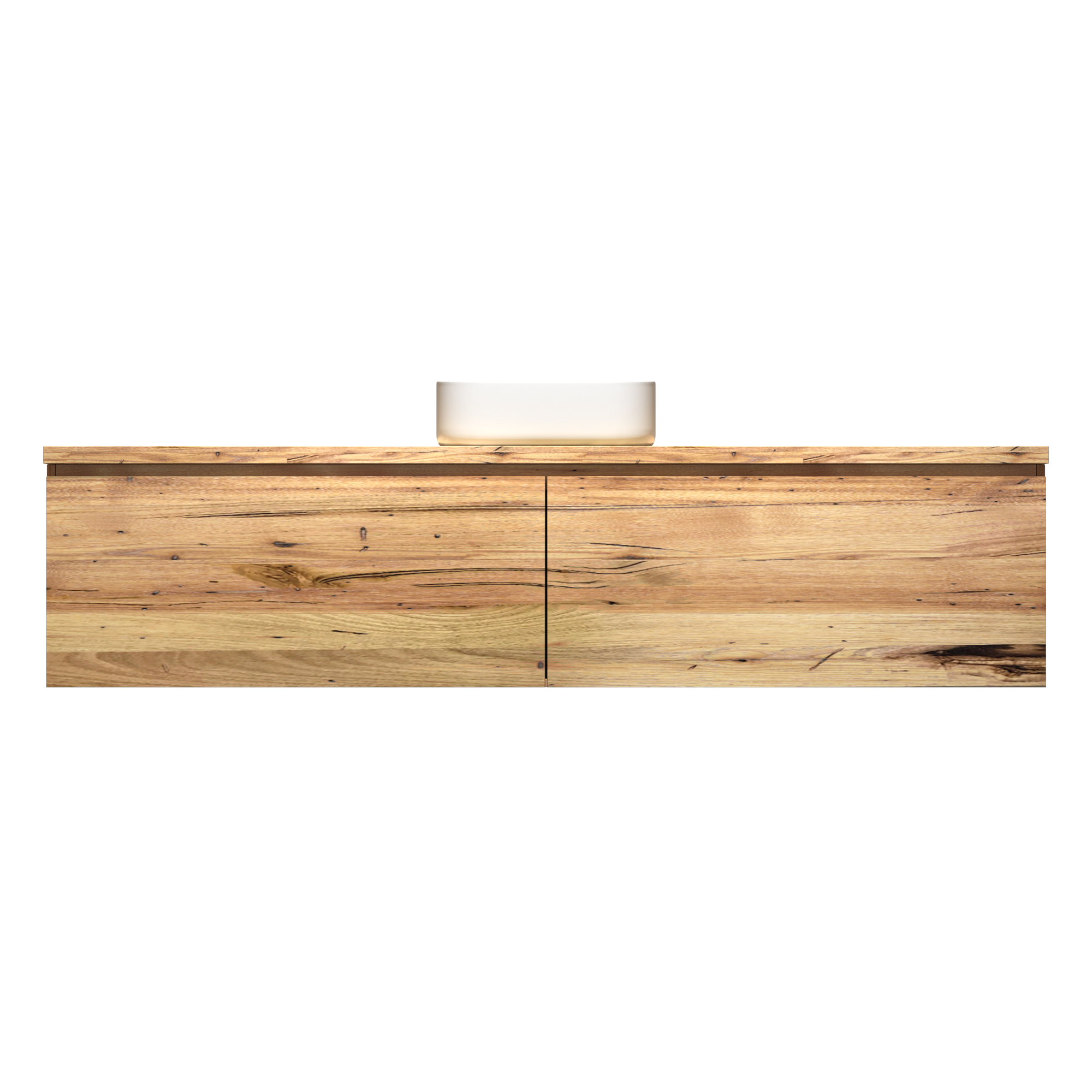 Kado Arc Timber All Drawer 1800mm Single Bowl Vanity Unit Timber Top ...