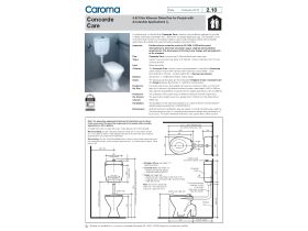 Caroma Concorde Care Bottom Inlet S Trap Pan White (4 Star) from Reece