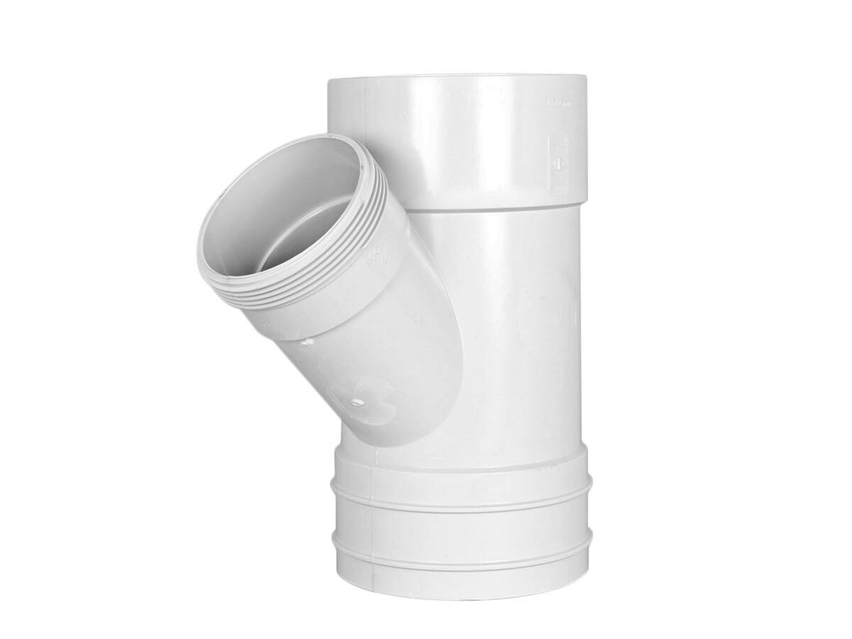 DWV Junction 225mm x 100mm x 45 Degree Female & Female Moulded (OB ...