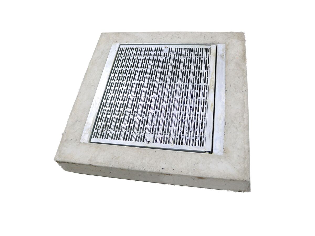 GMS Heel Guard Sump Grate & Frame Class B 900mm x 900mm Encased from Reece