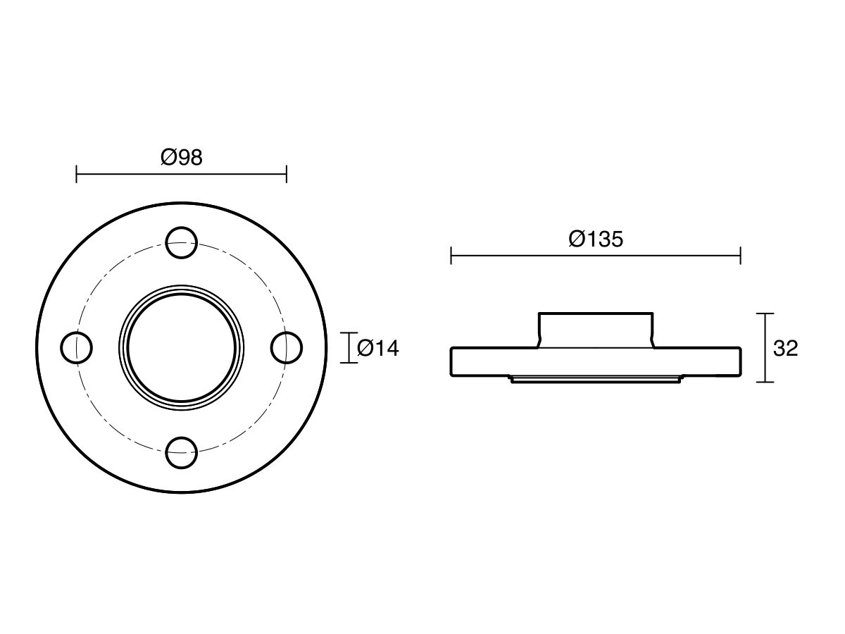 CTS Flange Adaptor Table E 40mm from Reece