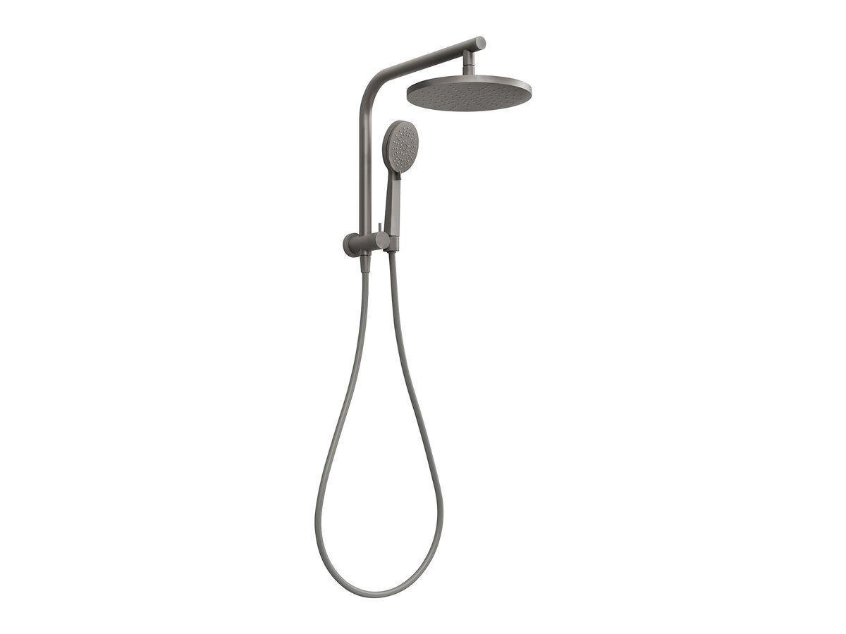 Phoenix Vivid Slimline Compact Twin Shower Gunmetal (5 Star) from Reece