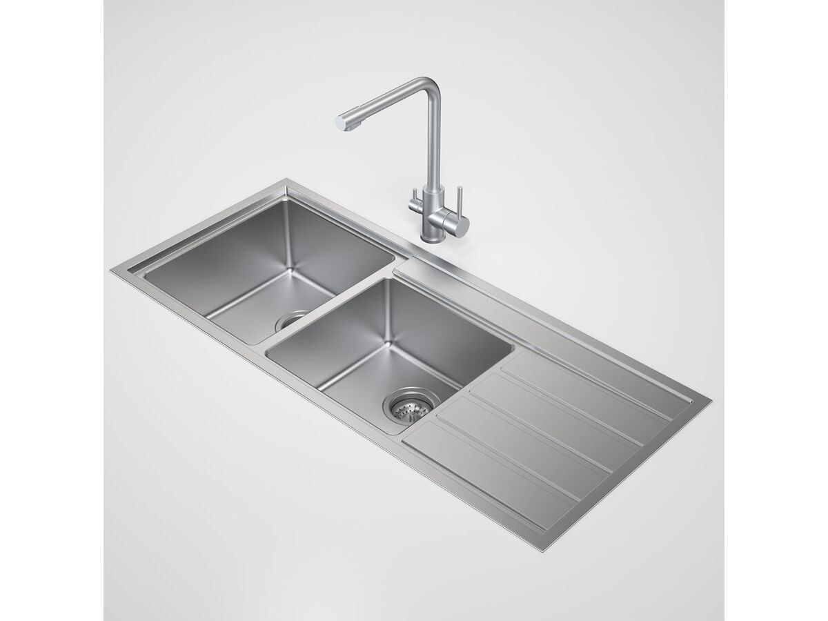 Caroma Compass 1.75 End Bowl Left Hand Bowl No Tap Hole (Overmount ...