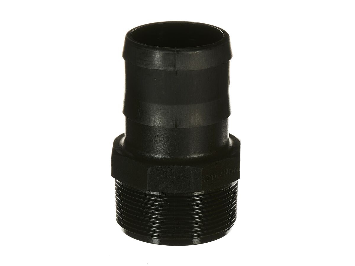 Poly Hose Barb 50mm Male x 50mm Poly from Reece