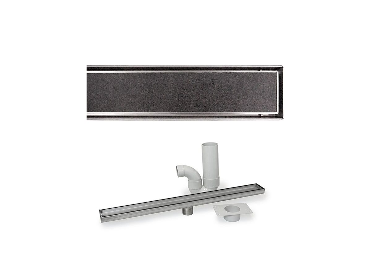 Tile Insert Stainless Steel Shower Channel Kit 800mm from Reece
