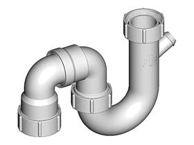 Plastec PVC Standard Combination P&S Trap 40mm from Reece