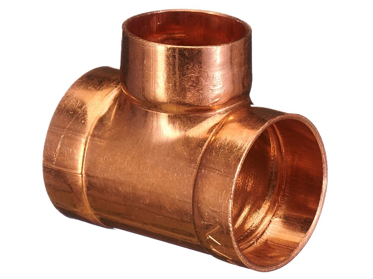 Ardent Copper Reducing Tee High Pressure 32mm x 25mm from Reece