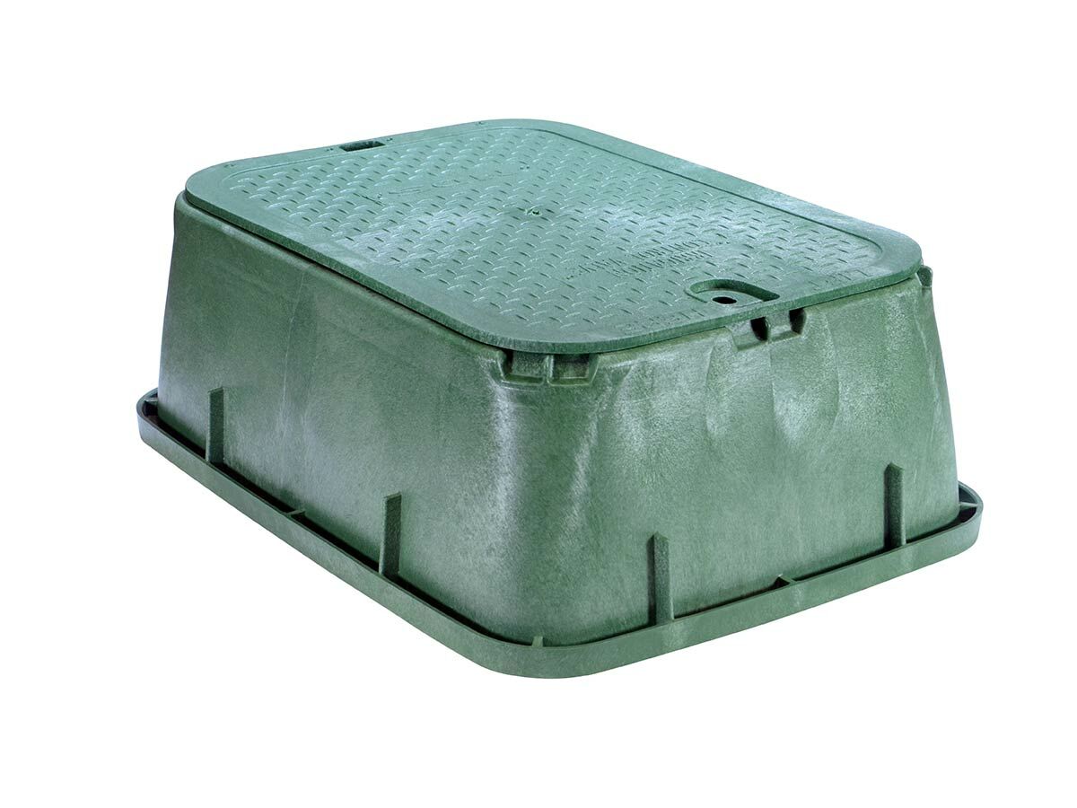 NDS Recycled Plastic Valve Box Green/Green 14" x 19" x 6" from Reece