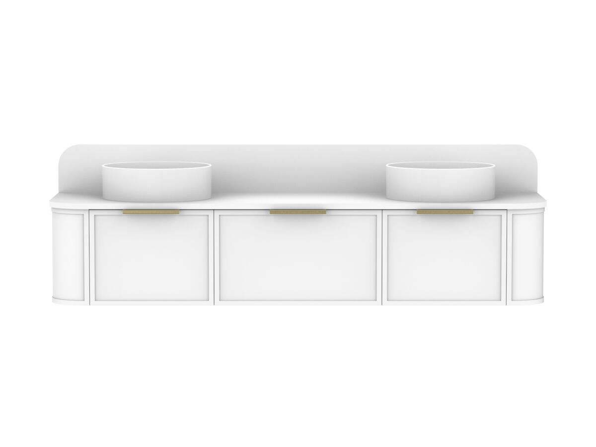 ADP Flo by Alisa & Lysandra All Drawer Wall Hung Vanity Unit Double ...
