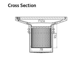 Square Bucket Trap 200mm suits 100mm from Reece