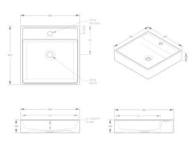 Ledge Counter Basin 1 Taphole from Reece