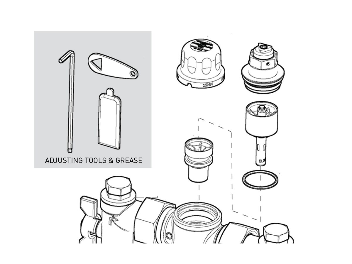 Aquablend 15 Thermostatic Mixing Valve 5Year Service Kit from Reece