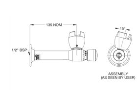 Ezy-Drink CP-BS Lead Safe Horizontal Push Button Drinking Bubbler Tap ...