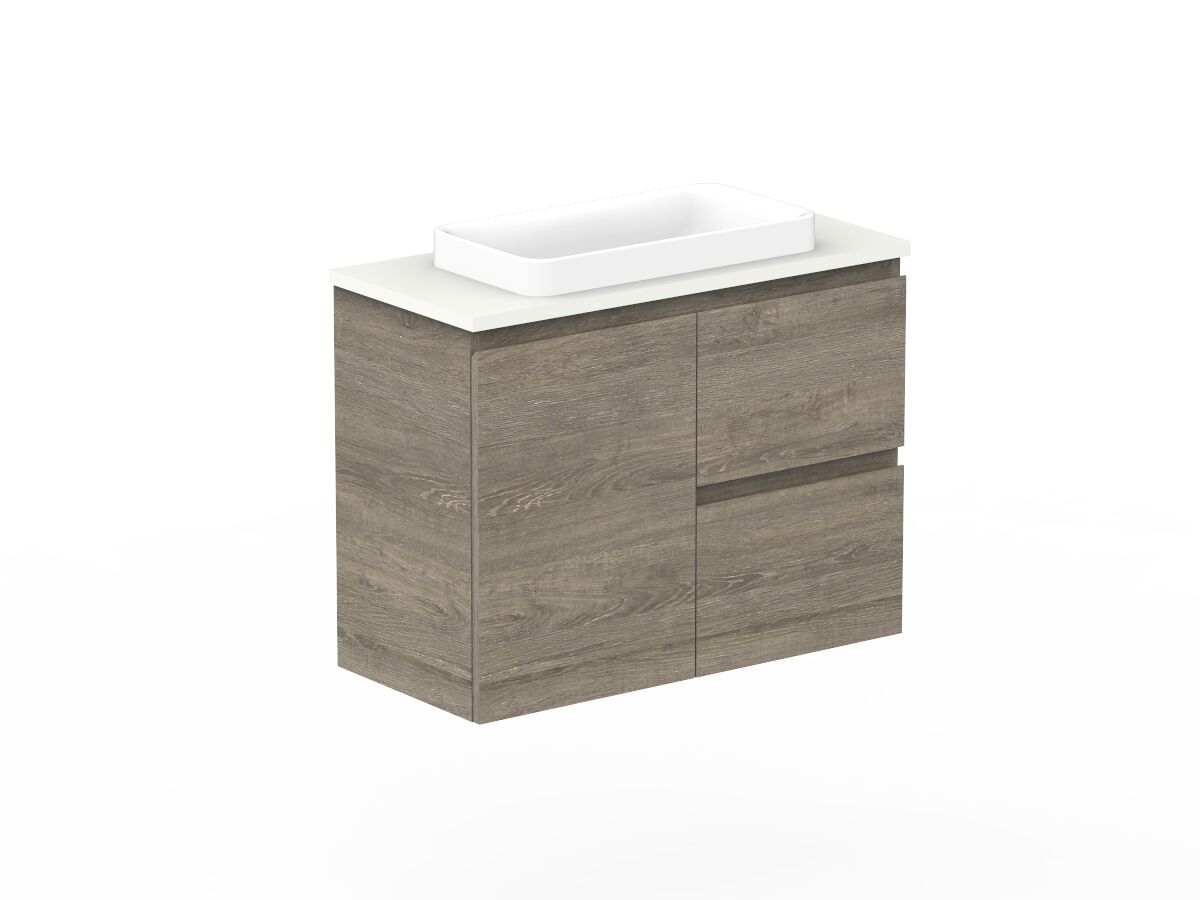 Posh Domaine Plus 750mm Ensuite Wall Hung Vanity Unit Friday Top (No ...