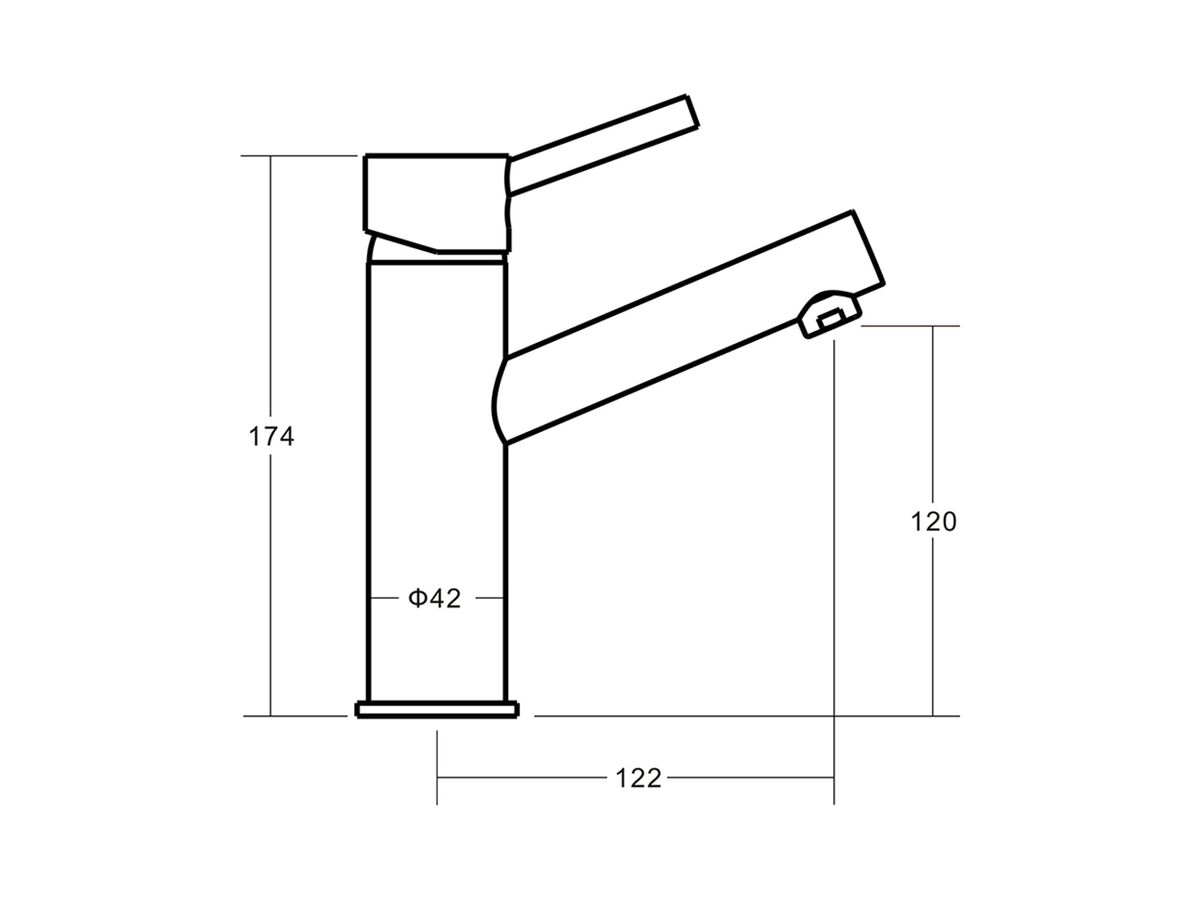 Flex Chrome Basin Mixer Fixed (5 Star) from Reece