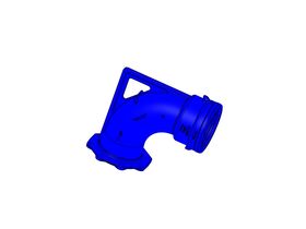 Dimax Wash Out Bend Socket - Flange PN16 150mm x 90 Degree from Reece