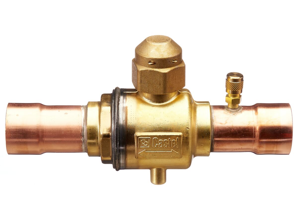 Castel Ball Valve With Access Port 1 3/8" Solder 6590/11A from Reece