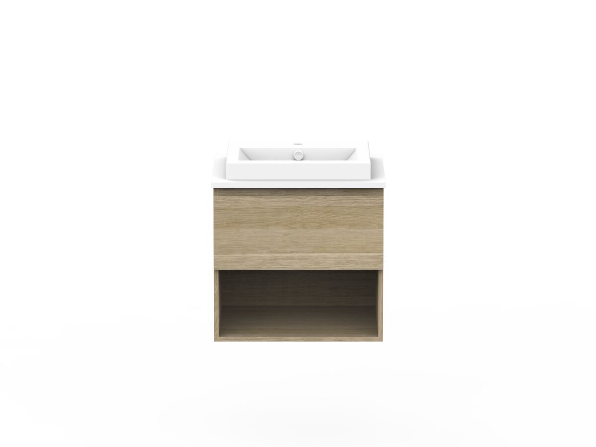 Posh Domaine Plus Shelf All-Drawer 600 Wall Hung Vanity Unit ...